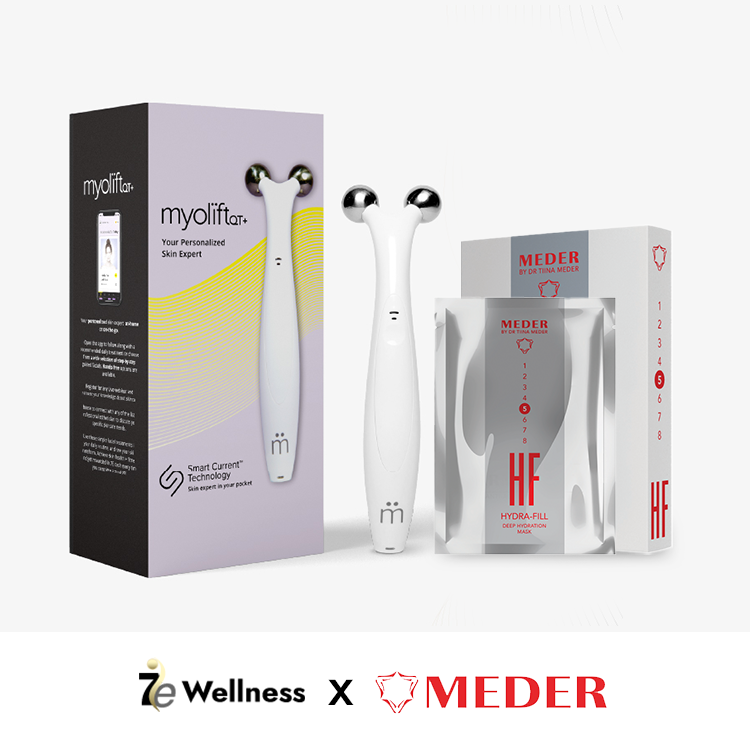7E Wellness X Meder Beauty | MyoLift QT Plus Glass Skin Set for Anti-Aging